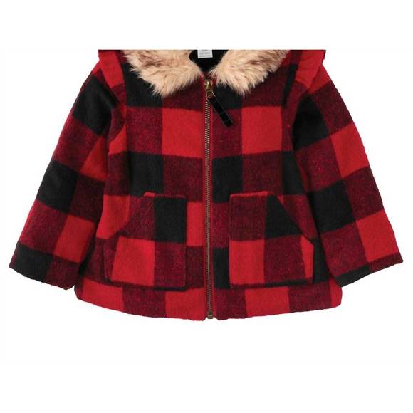 Mud Pie | Jackets & Coats | New Mudpie Girls Buffalo Check Toddler Coat ...